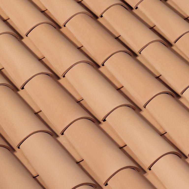 MONIER - Ecusson rive ronde pour faitière arêtier conique 40 rose pour ...