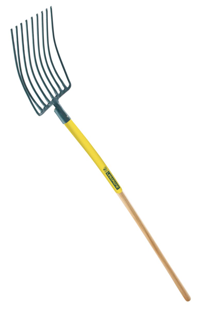 LEBORGNE - Fourche à cailloux 9 dents emmanché PEFC | POINT.P