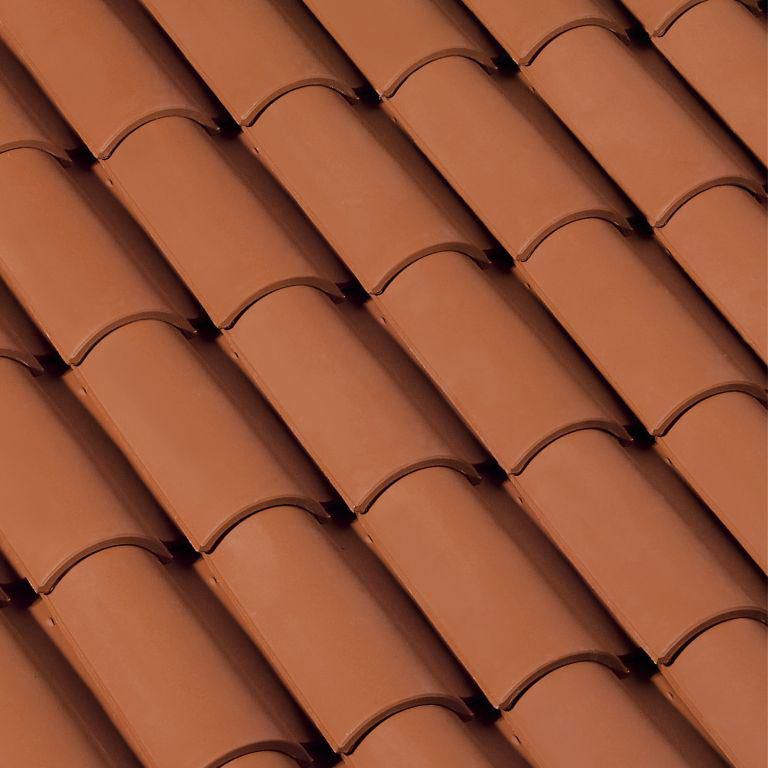 MONIER - Tuile terre cuite Galléane 12 Monier Rouge 473x285 mm Réf ...