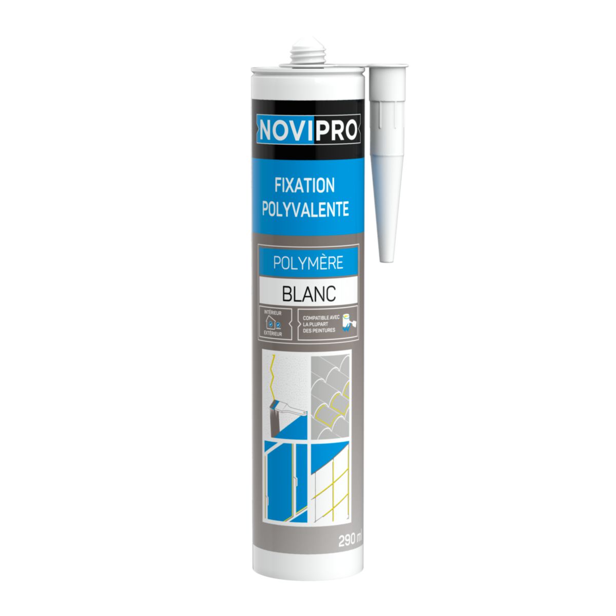 NOVIPRO - Colle polymère polyvalente pour joints et collage multi ...