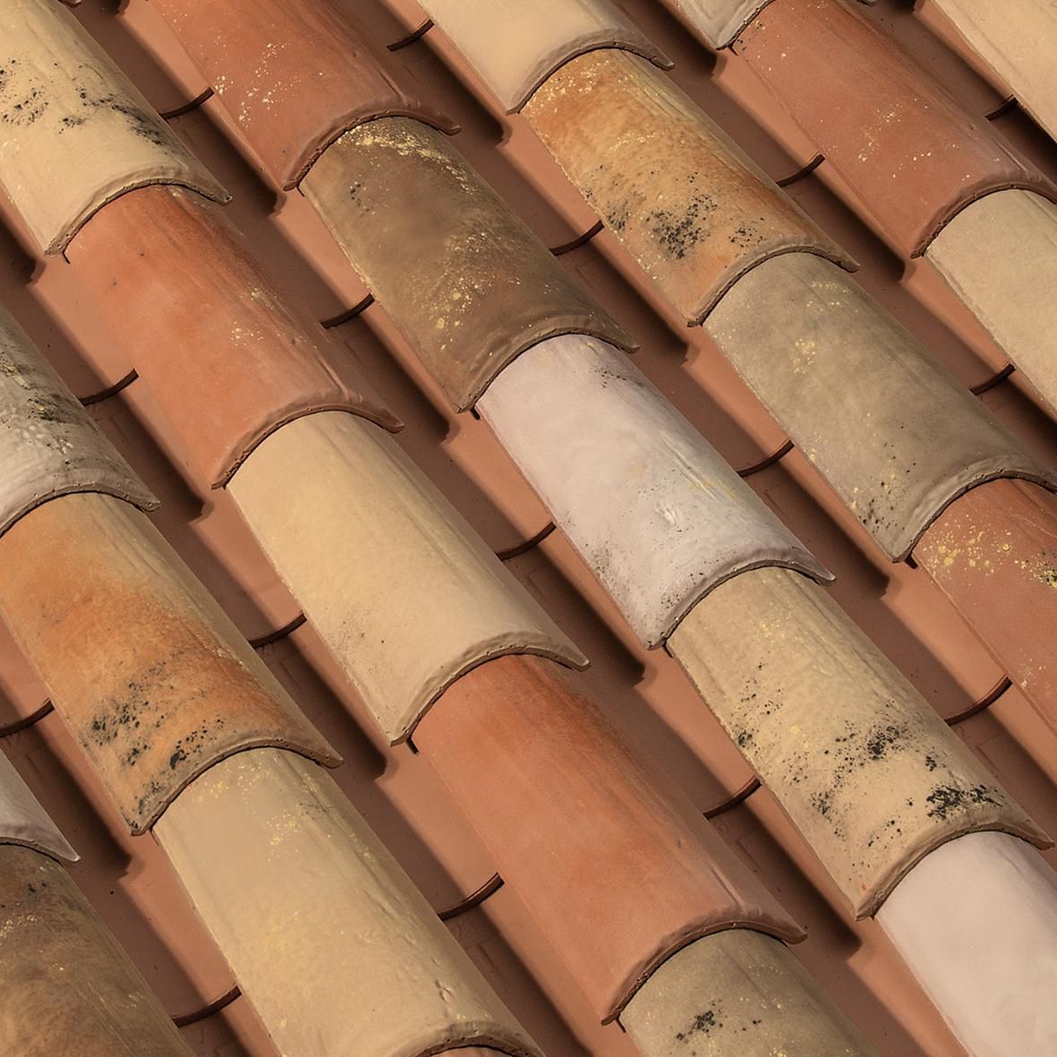 MONIER - Tuile Canal Midi Patinée TE001 - terre cuite - toit de récup ...