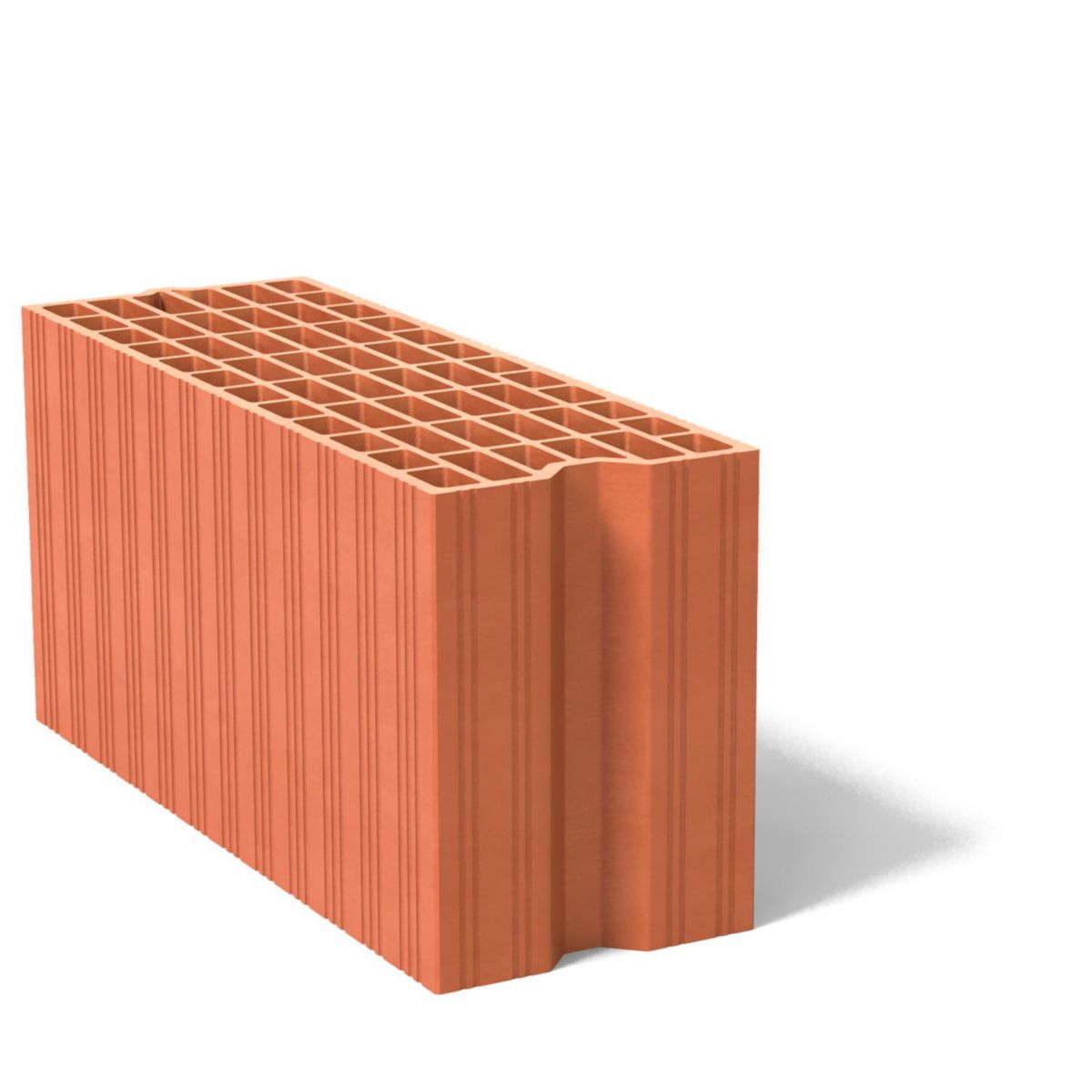 BIO'BRIC - Brique de mur BGV 3+ - terre cuite - 560x200x274 mm - R = 1,07 m².K/W | POINT.P