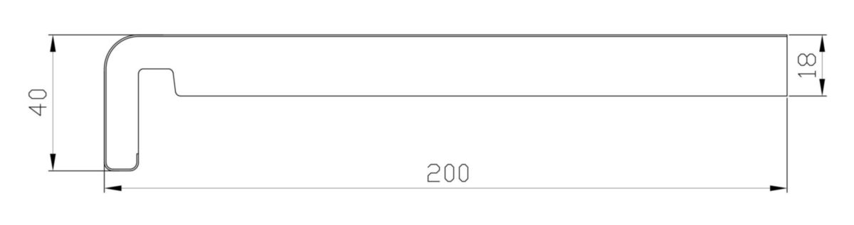 FREEFOAM - Bandeau de rive équerre forte épaisseur FMS - PVC sable ...