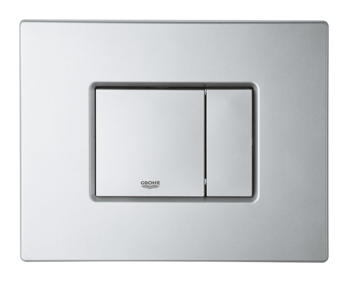 GROHE - Plaque de commande WC SKATE Cosmopolitan, double touche ou interrompable, pour mécanisme ...