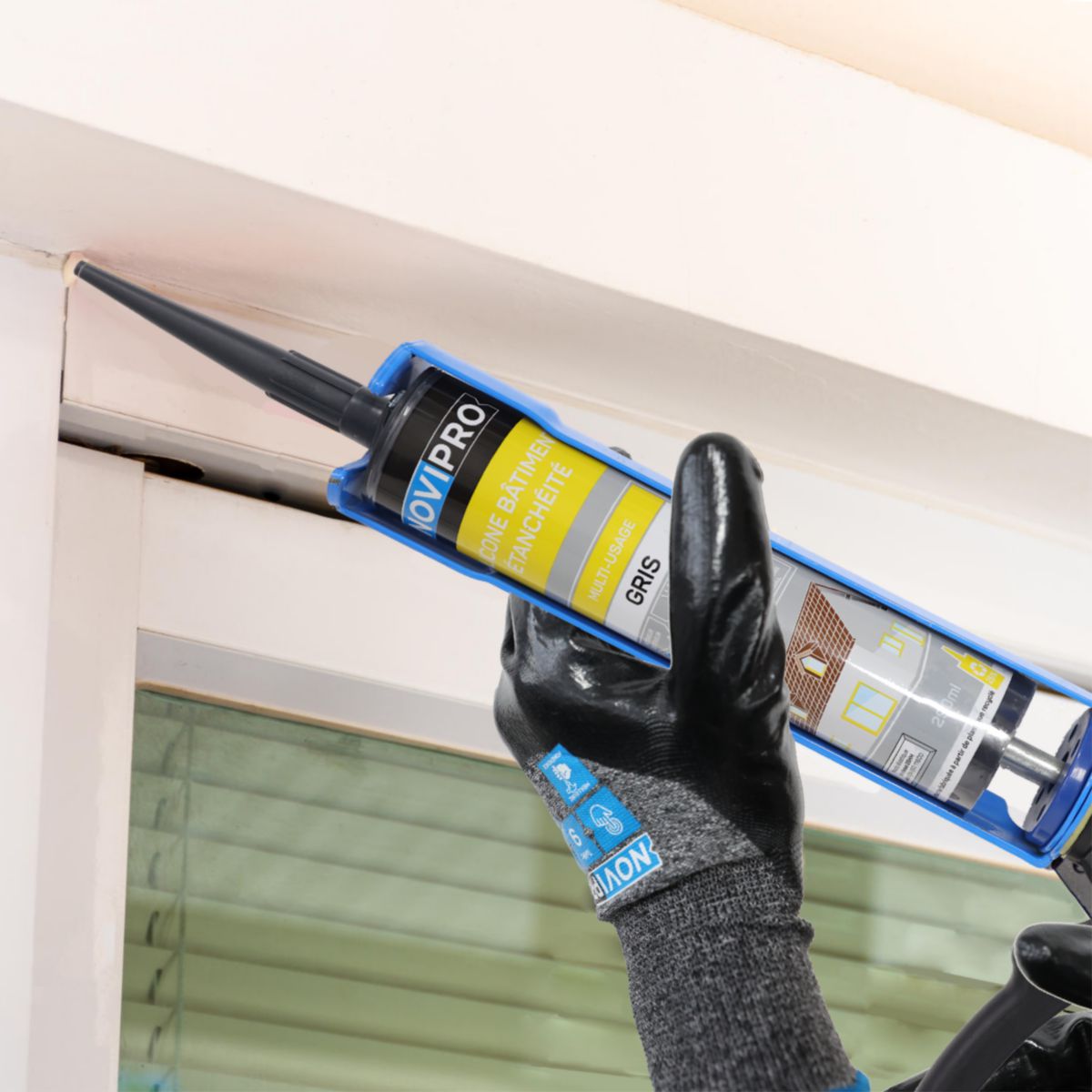 NOVIPRO - Mastic silicone bâtiment blanc NOVIPRO | POINT.P