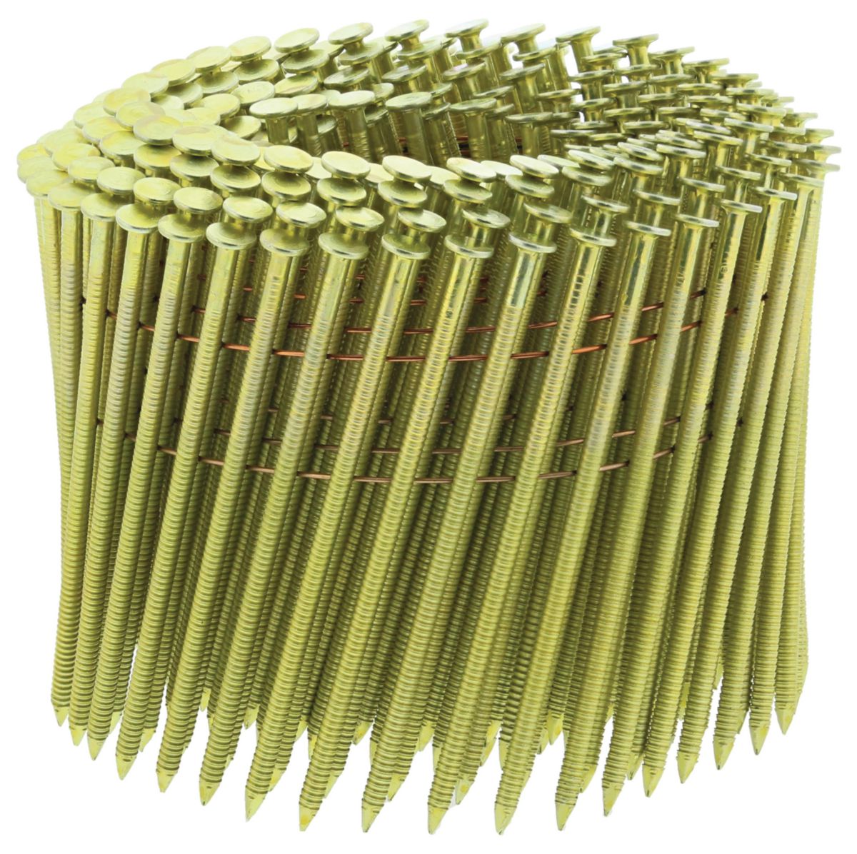 HAUBOLD - Clou acier électro-galvanisé - rouleau fil soudé 16° - cranté ...