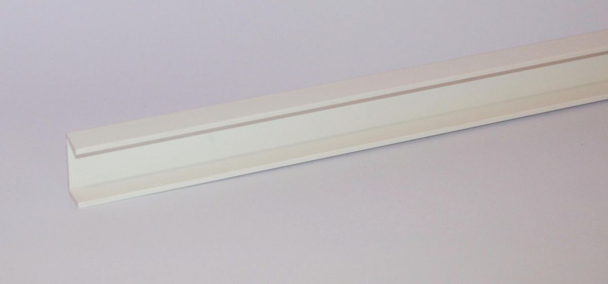 MEP - Embout de bandeau U PVC blanc longueur 44cm pour bandeau 20cm ...