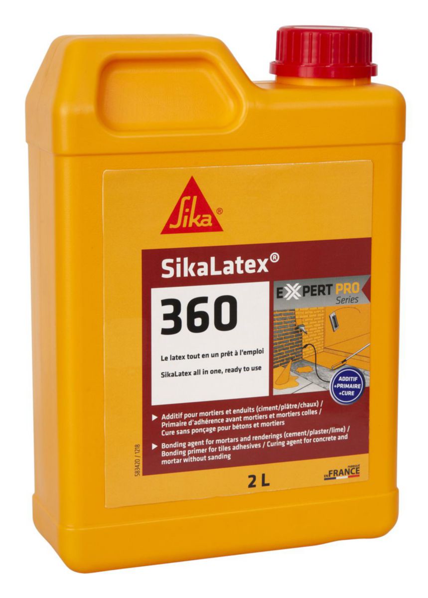 SIKA - Additif SikaLatex-360 pour mortiers et enduits - bidon de 2 l | POINT.P