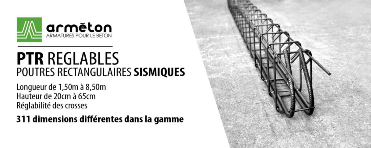 ARMETON - PTR5001545-Armature rectangulaire de poutre horiz. (toutes ...