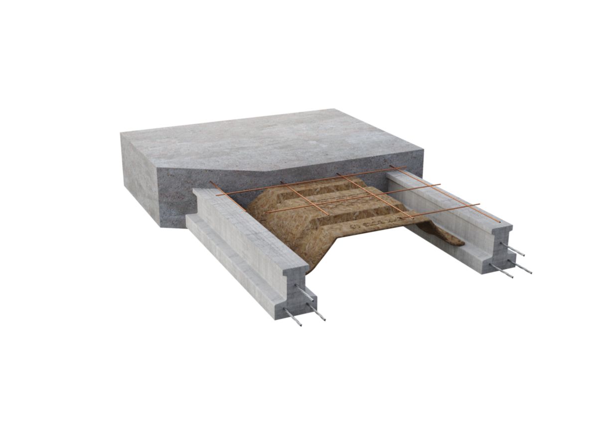 KP1 - Entrevous/hourdis EMX bois - 1200x600 cm - H. 13 cm | POINT.P