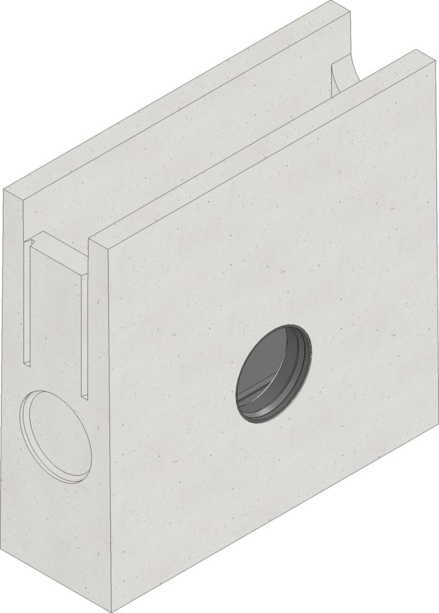 HAURATON - Avaloir Faserfix Standard 100E avec panier PVC longueur 0,5m HAU | Point.P