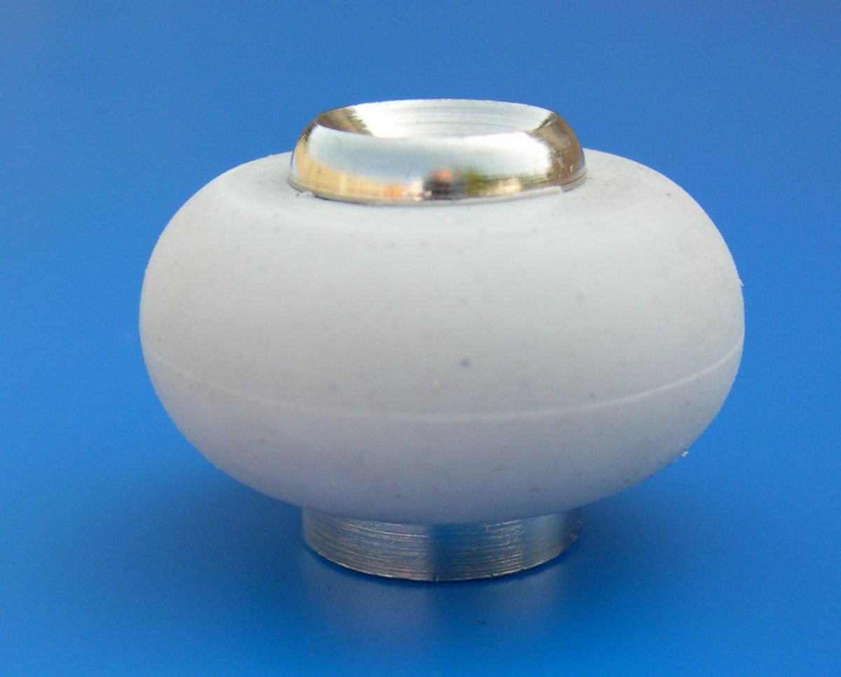 STRAUSS - Butoir à visser D30 laiton chromé sachet brochetable de 1 ...