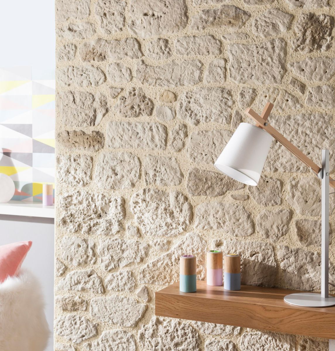 ALKERN - Pierre d'angle pour parement Moellon Rustique - ton pierre nuancé - 25x13x23 cm - ép. 2 ...