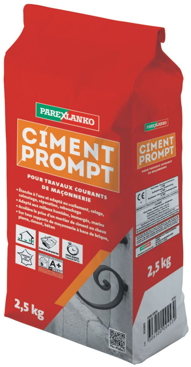 PAREXLANKO - Ciment prompt - sac de 2,5 kg | POINT.P