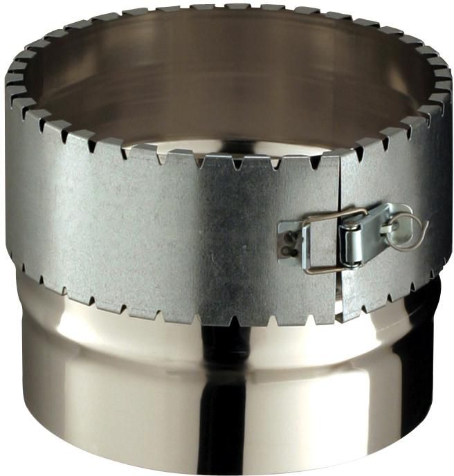 POUJOULAT - Raccord tubage flexible/conduit Tubaginox - inox - Ø 200 mm ...