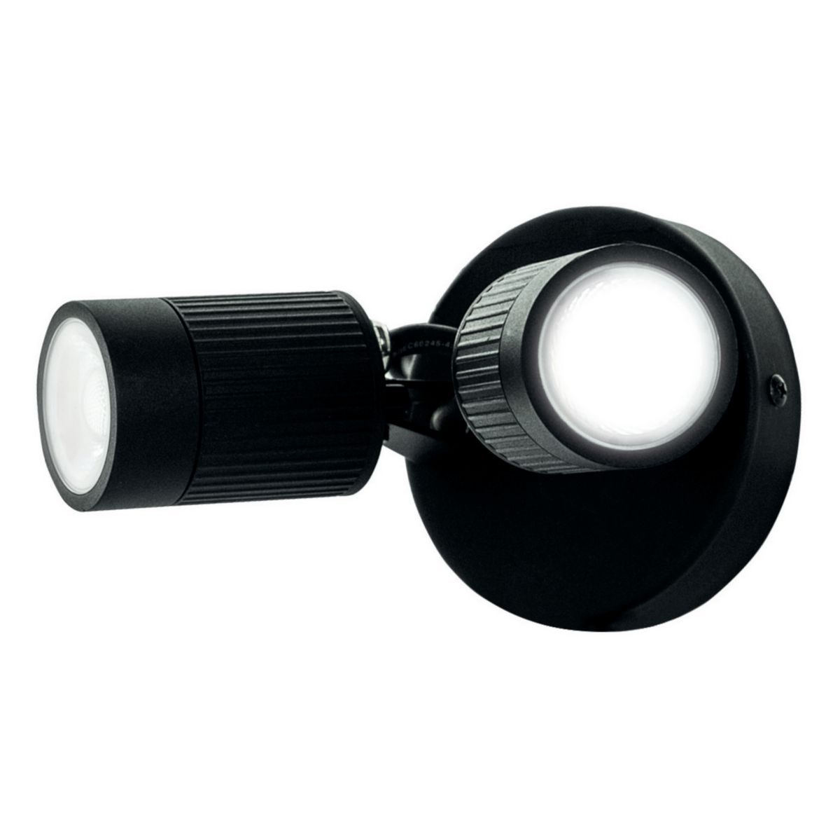 LUCECO - Double spot LED IP44 en applique - 2x5W - 720 lumens - blanc ...