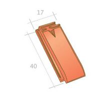 TERREAL - Demi-tuile Tuile grand moule du nord terre cuite Volnay PV ...