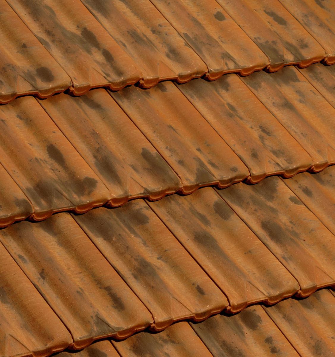 EDILIANS - Tuile Delta 10 vieilli nuancé fond rouge teinte 121 EDILIANS ...