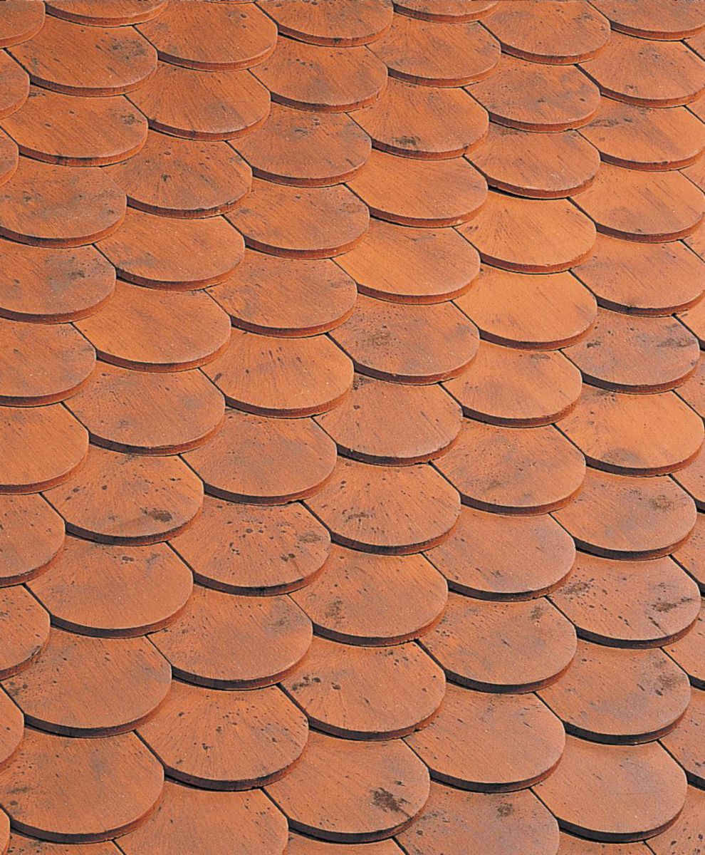 EDILIANS - Tuile plate écaille pressée 17x27 Ste Foy - terre cuite ...