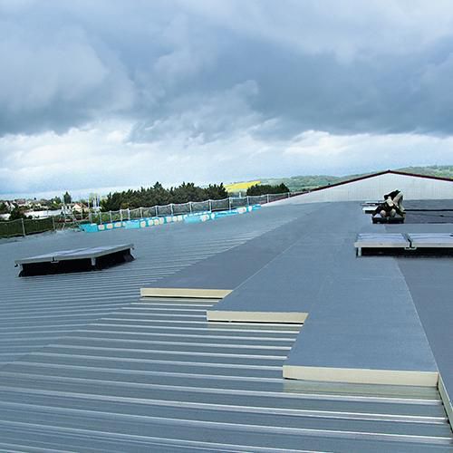 SOPREMA - Panneau Efigreen Acier 1200 x 1000 mm épaisseur 140 mm R=6,35 ...