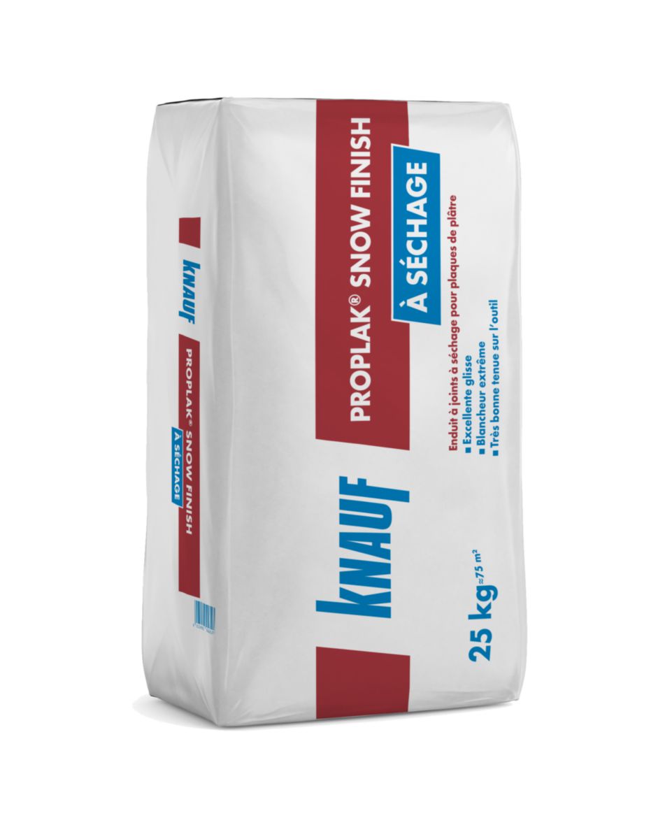 KNAUF - Enduit à joint en poudre Proplak snow finish - sac de 25Kg ...