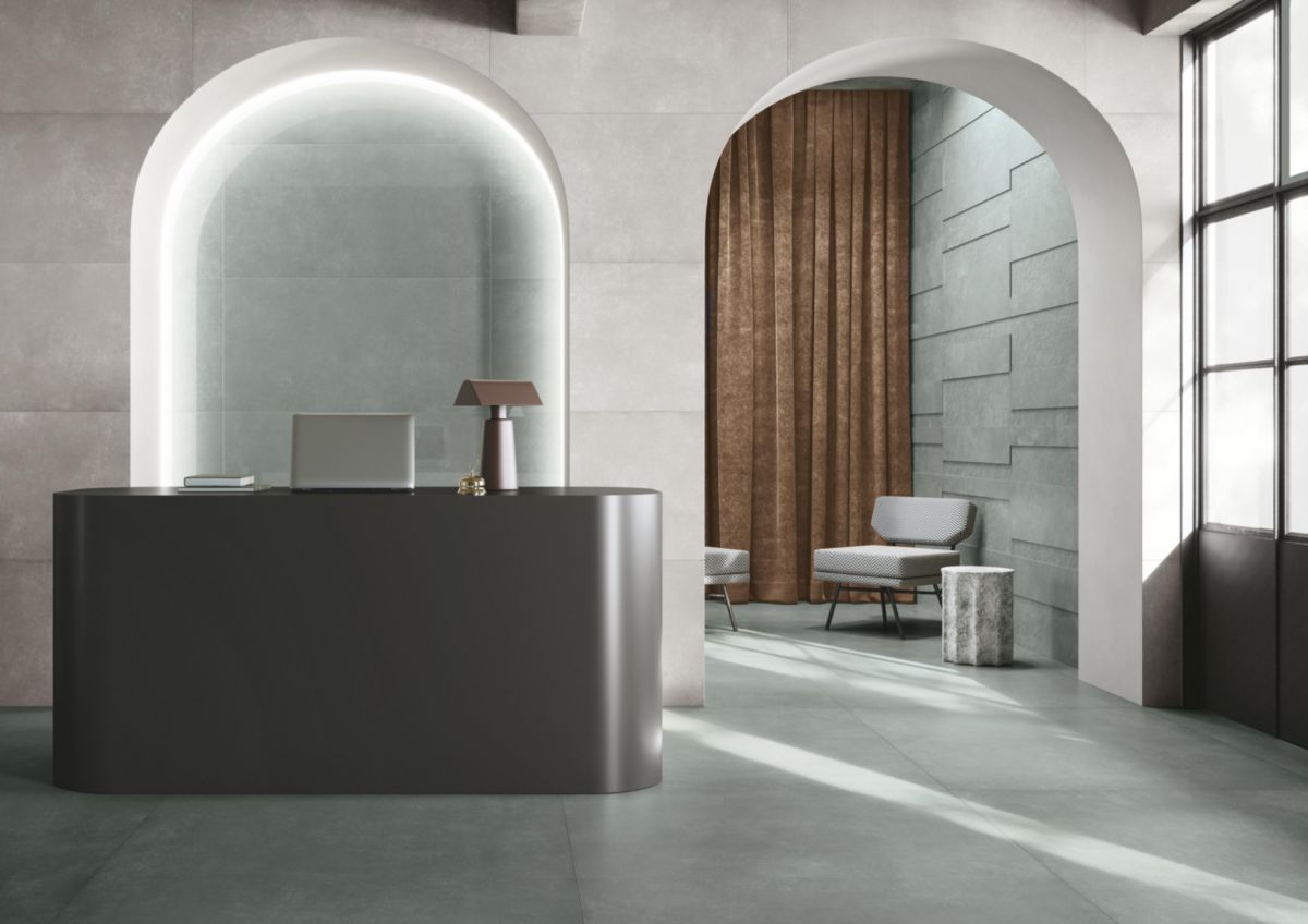 REFIN - Carrelage de sol intérieur Feel - grès cérame rectifié - white mat - 60x120 cm - ép. 9 ...