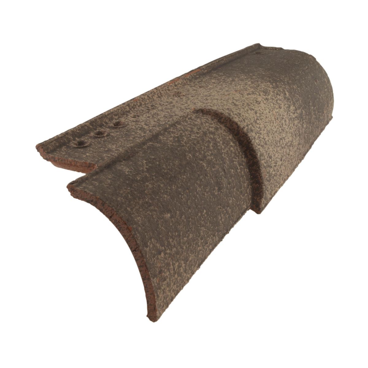 TERREAL - Rive ronde à ressaut droite tuile grand moule du sud terre ...