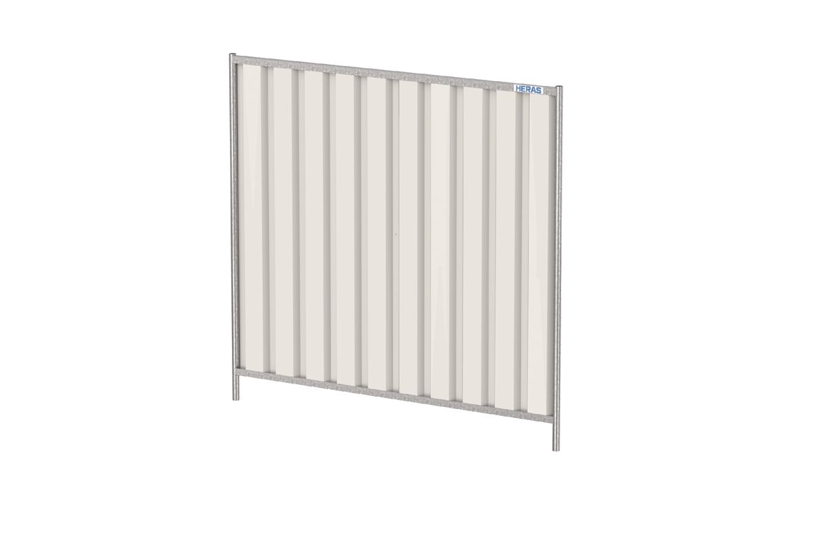 HERAS - Clôture opaque M800 - blanc - 2,16x2 m | POINT.P