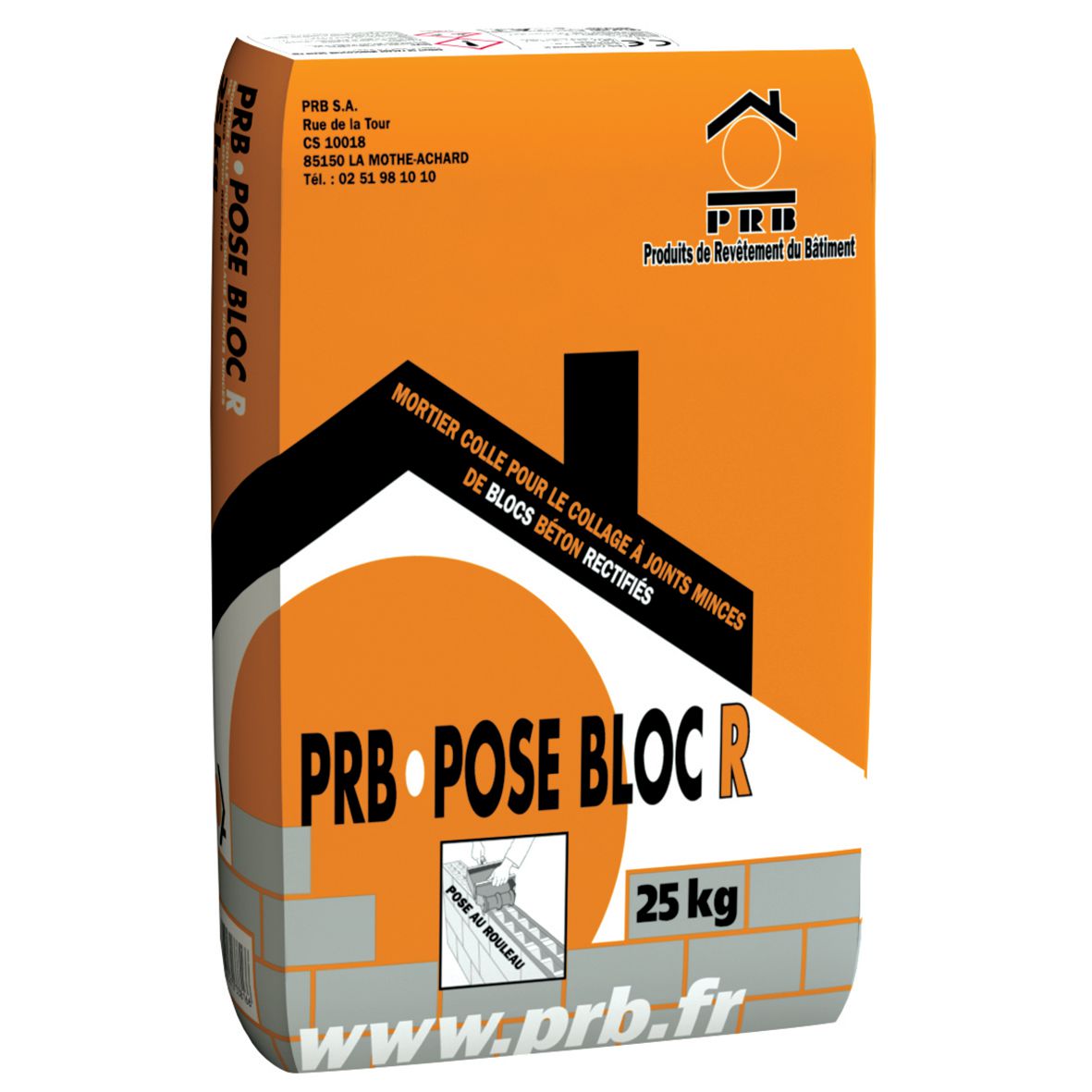 PRB - Mortier colle POSE BLOC R sac de 25kg | POINT.P