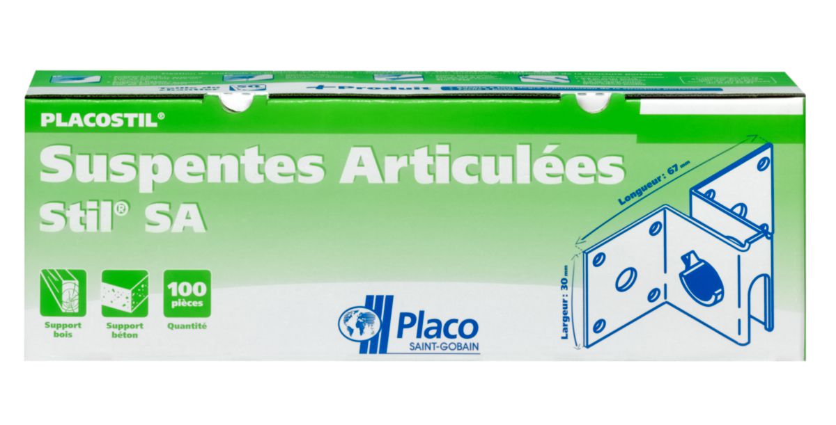 PLACO - Suspente Articulée Stil SA - boîte de 100 pcs | POINT.P