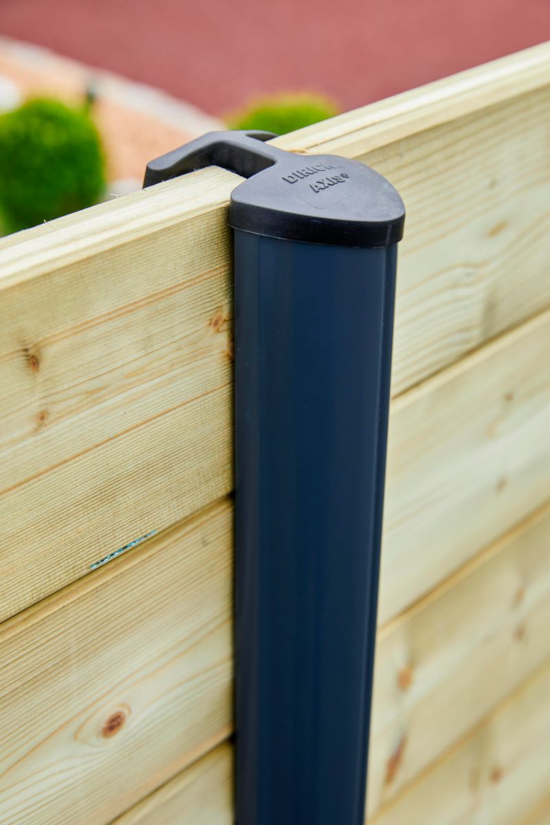 DIRICKX - Poteau à sceller Axis Line - gris anthracite 7016 - L. 2,3 m | POINT.P