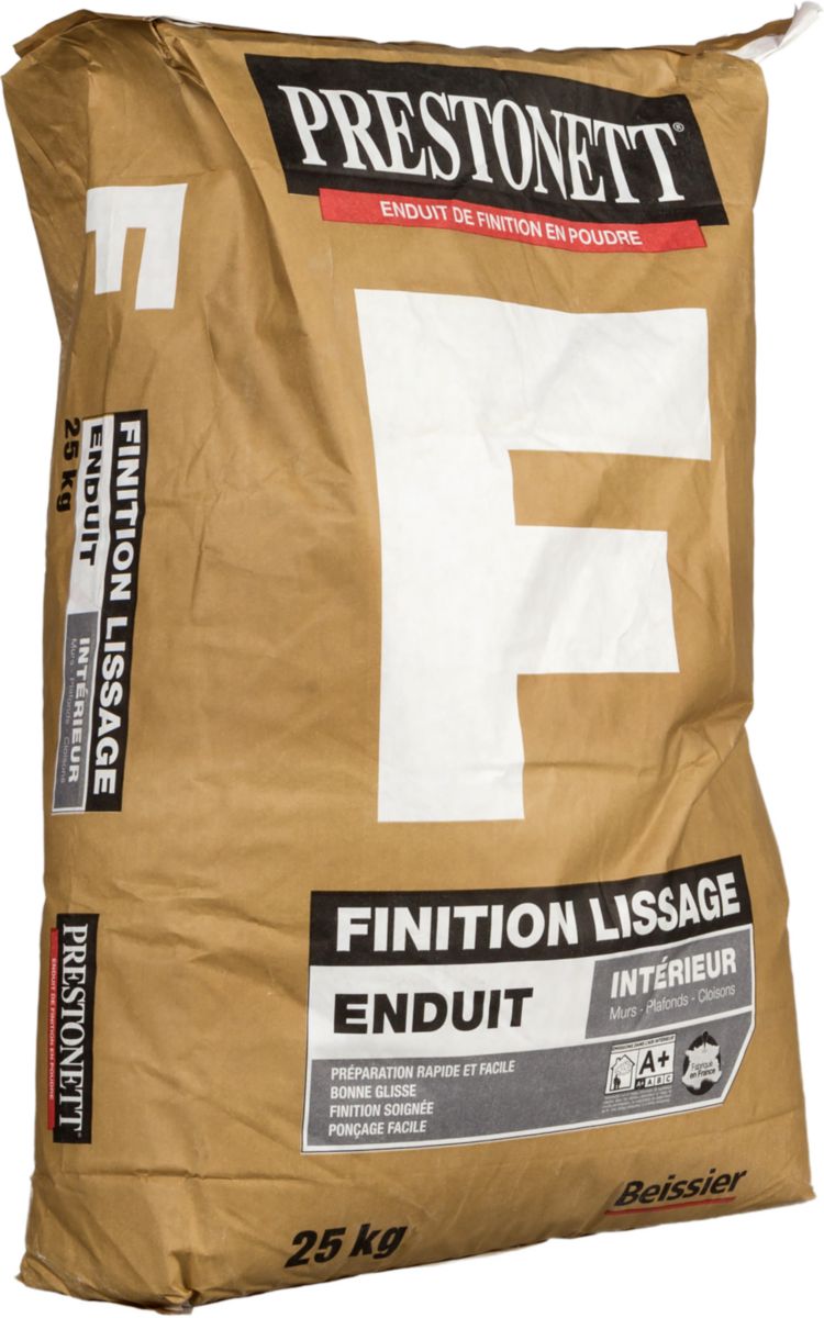 BEISSIER - Enduit Prestonett fin, enduit en poudre, 25 kg Réf. 75039 ...