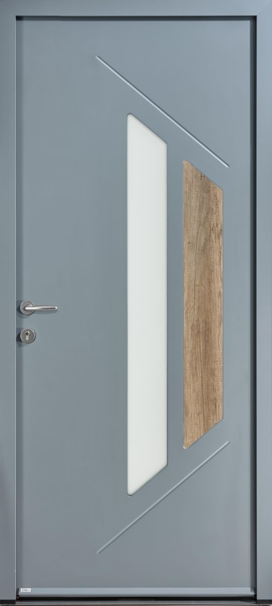 ZILTEN - [Code Web] Porte d'entrée Isami 3 Acier H.2150xL.900 mm pose ...