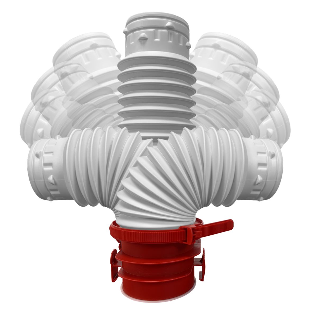 S&P - Kit VMC simple flux hygroréglable Octeo ST KHB T3/7 P - réseau standard 3 sanitaires | POINT.P