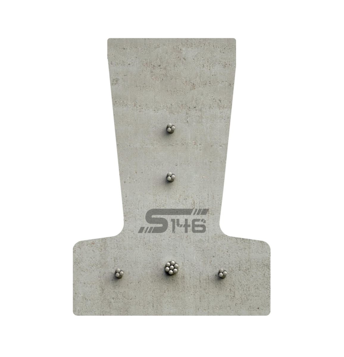 KP1 - Poutrelle précontrainte KP1 sans étai S146 longueur 5,00m | POINT.P