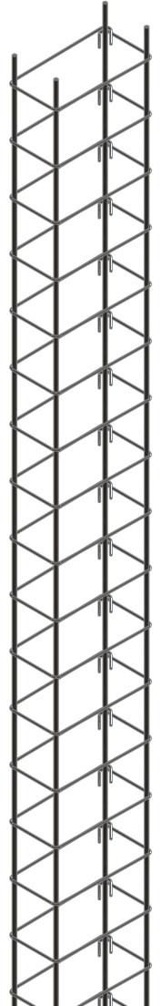 FIMUREX - Armature chaînage zone sismique 3 CS1015X15 - filants 4HA10 ...