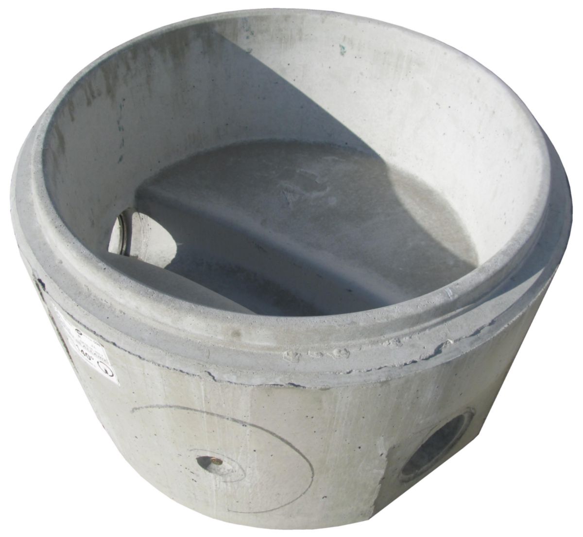 MEHAT - Elément de fond de regard à cunette diamètre 100cm pour du 20cm ...