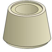 PILLON FRERES - Cône béton centré 800X600H38 | Point.P