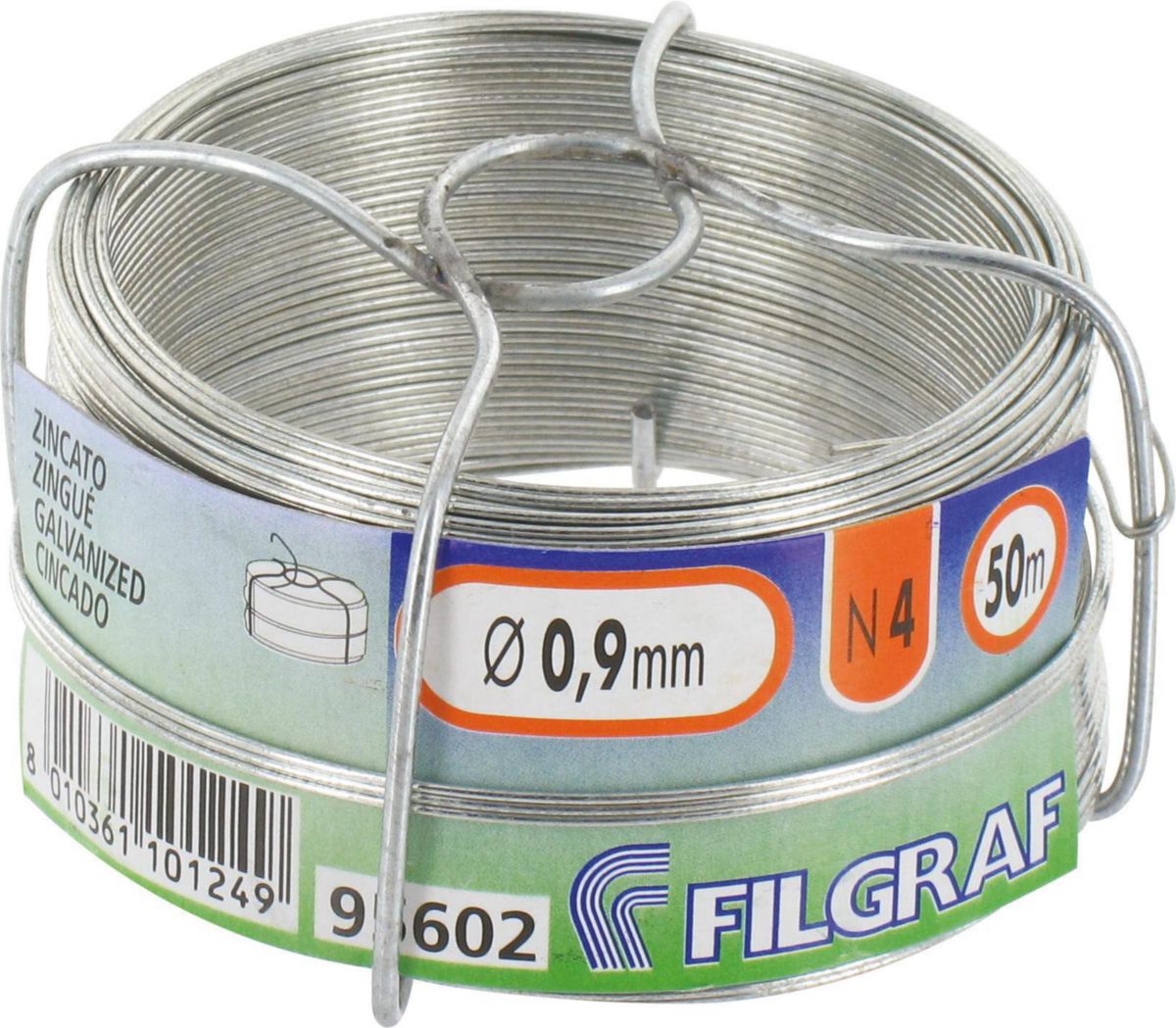 Fil d'attache Filgraf - acier galvanisé - Ø 0,9 mm - bobinot de 4,5 m ...