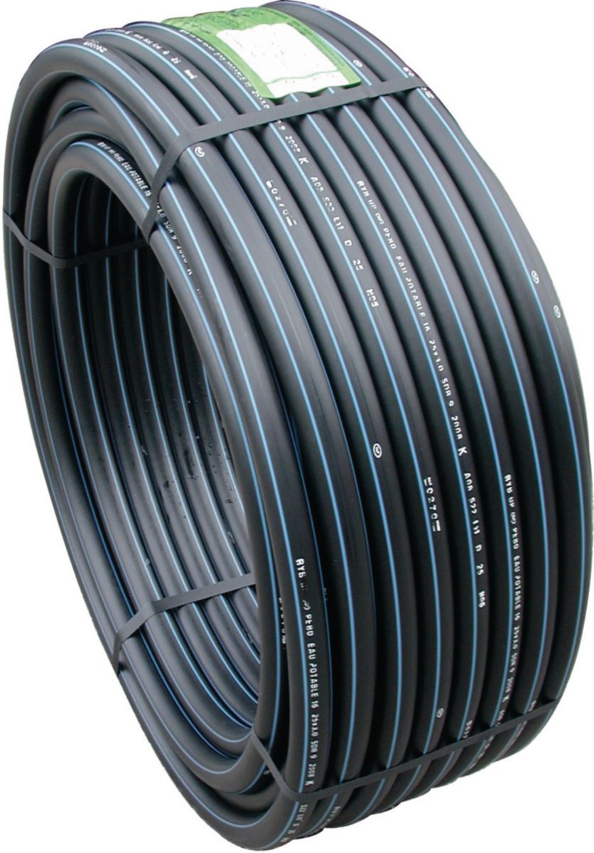 ELYDAN - Tube PEHD BDE bleue PN 16 D25 50M réf. 14936 | POINT.P