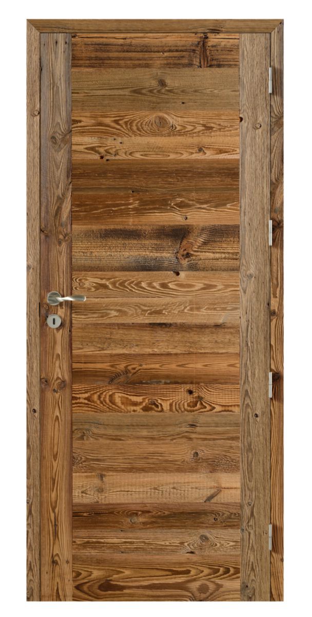 ROZIERE - Bloc-porte BREVA vieux bois brossé brut 204x83cm gauche P ...