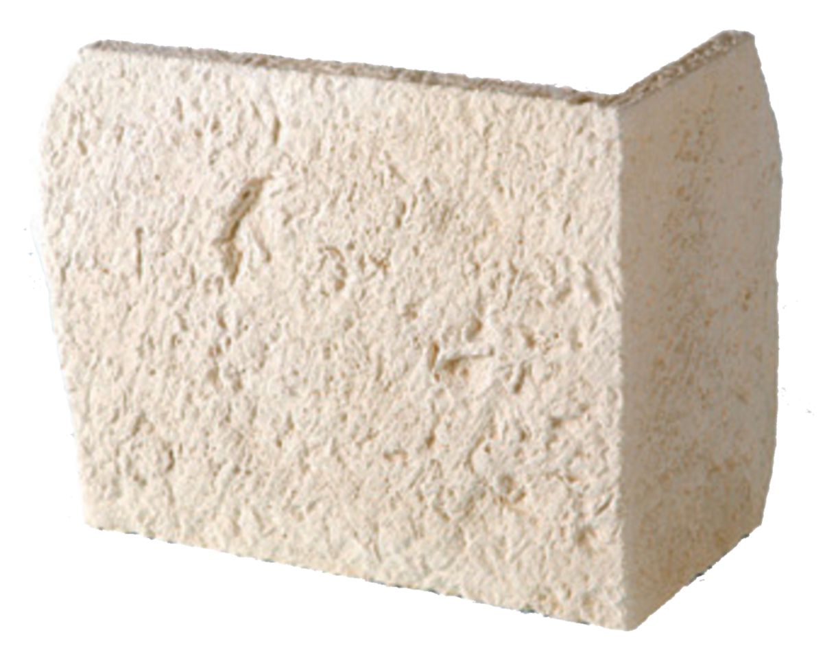 ORSOL - Chaîne d'angle Manoir 33/42x16/24x33cm épaisseur 2cm ton pierre Réf: PA1 | POINT.P