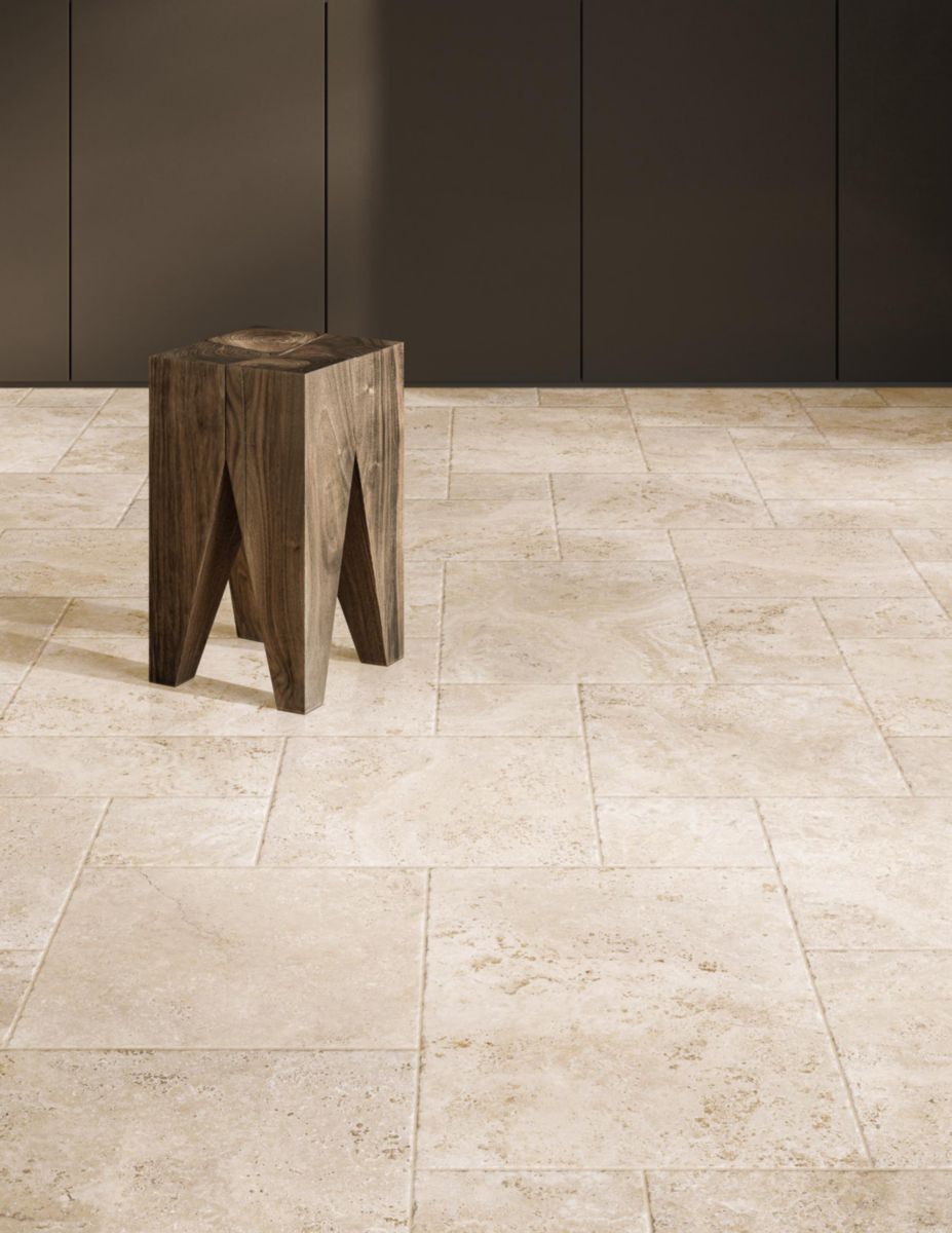 CERDOMUS - Carrelage de sol intérieur Tibur - grès cérame - beige mat ...