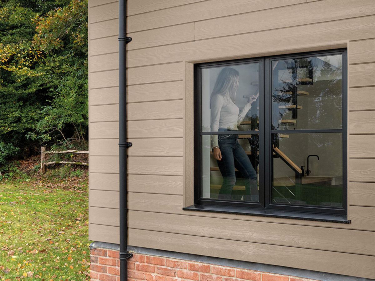 CEDRAL - Bardage clin Cedral Click Relief fibre-ciment C03 brun argile ...