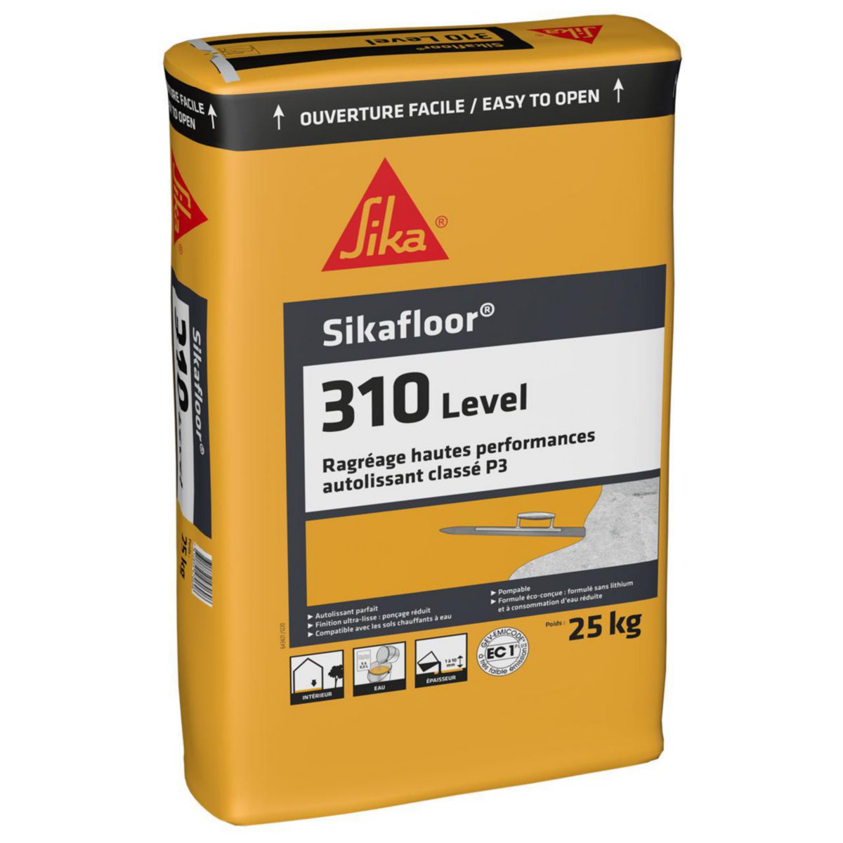 SIKA - Enduit de ragréage autolissant SIKAFLOOR 310 LEVEL certifié P3 ...