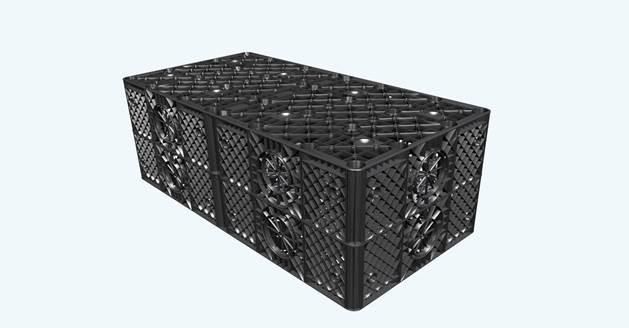 GRAF - Module d'infiltration 300 l compact - noir - 1200x600x420 mm | Point.P