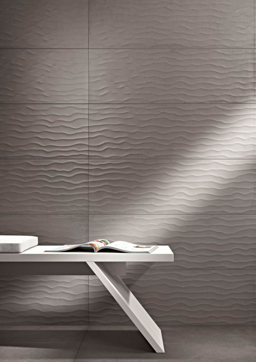 RAGNO - Faïence murale Frame - décor Khaki structuré - 25x76 cm | POINT.P