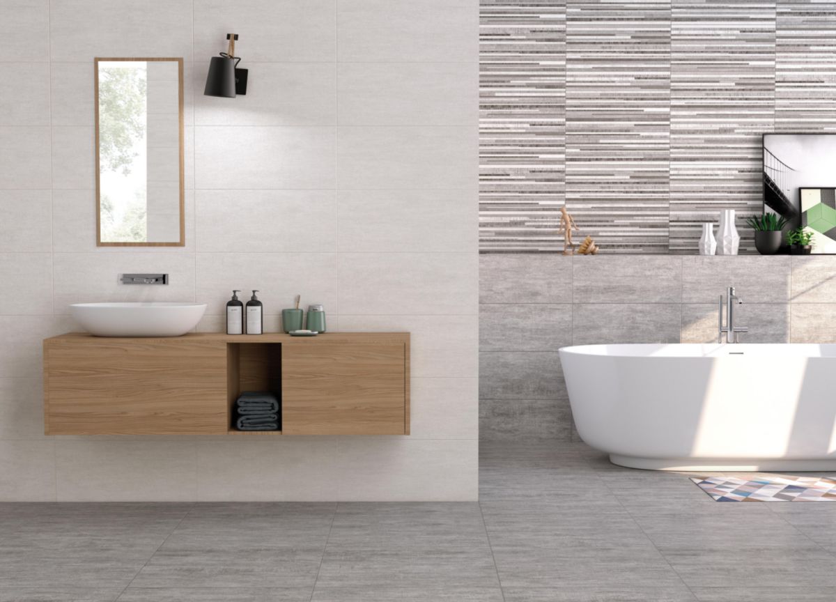 COLORKER - Carrelage mural faïence Concept - moon strip F rectifié - 29 ...