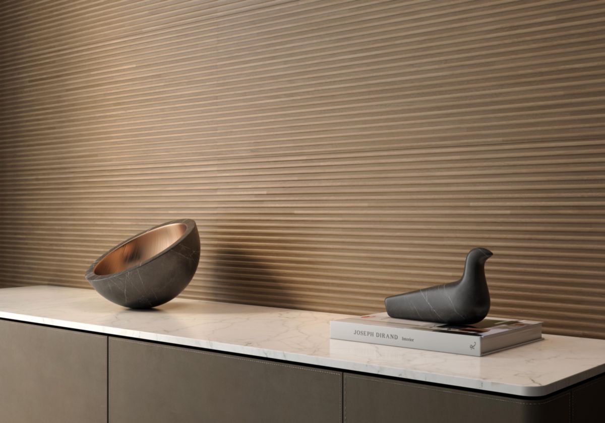 ARTE DECO - Faïence Arte Deco Ostrya nut rectifié 30 x 90 cm | POINT.P