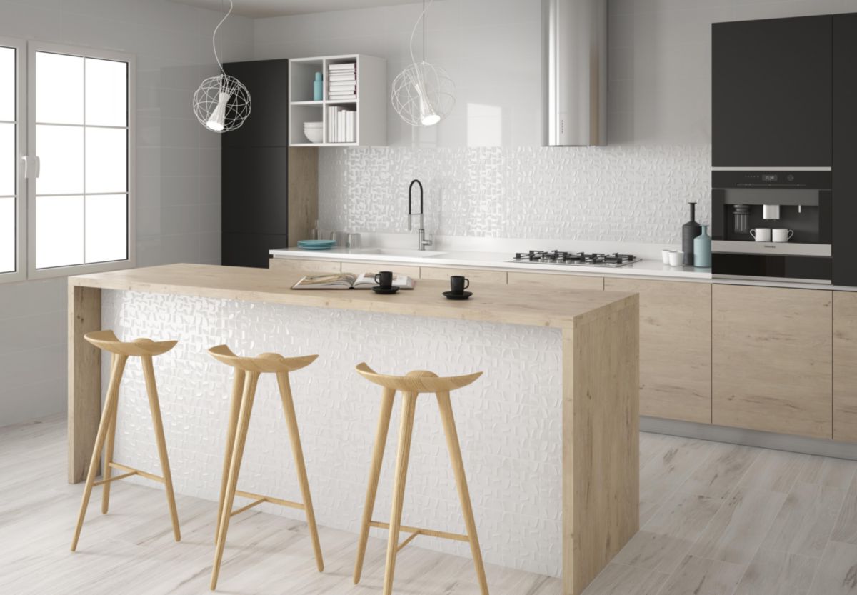 ARTE DECO - Faïence Arte Deco Twist evolution blanc brillant 25 x 40 cm ...